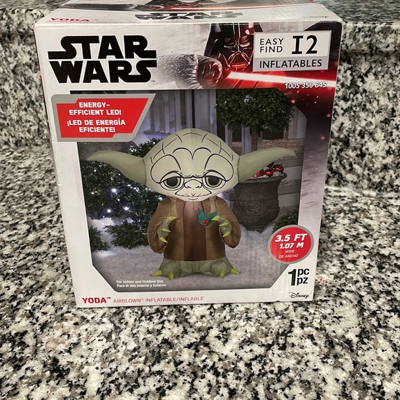 Star Wars | Holiday | Star Wars Yoda Airblown Inflatable Wholly 35 Ft ...